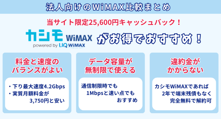 【2025年最新比較】法人契約向けのおすすめWiMAXプロバイダ | 株式会社EXIDEA
